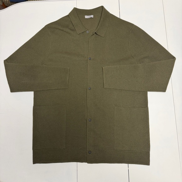 COS | Sweaters | Cos Green Buttonup Cardigan | Poshmark